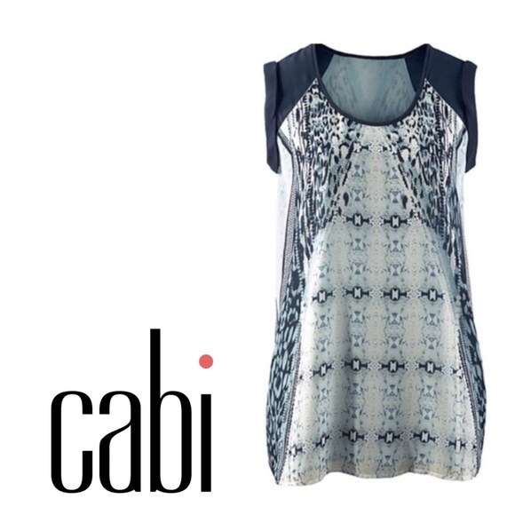 CAbi | Tops | Cabi Mixed Print Tunic | Poshmark